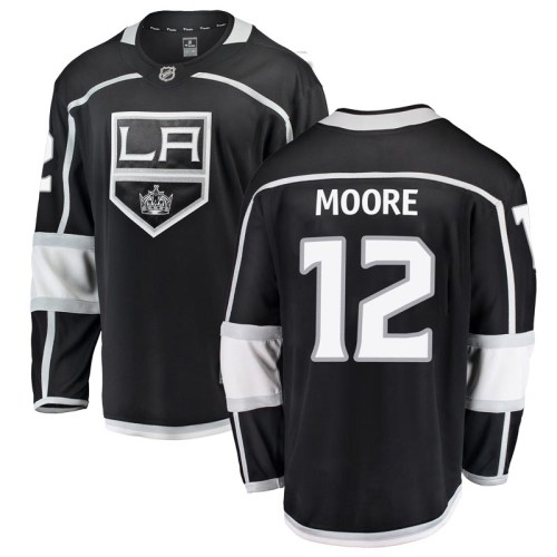 Youth Fanatics Branded Los Angeles Kings Trevor Moore Black Home Jersey ...